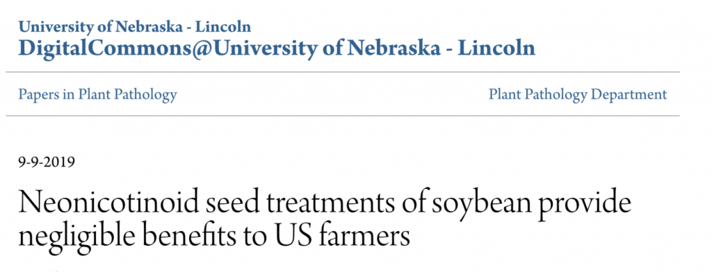 Neonic Seed Treatments in the (Science) News | Hygeia Analytics